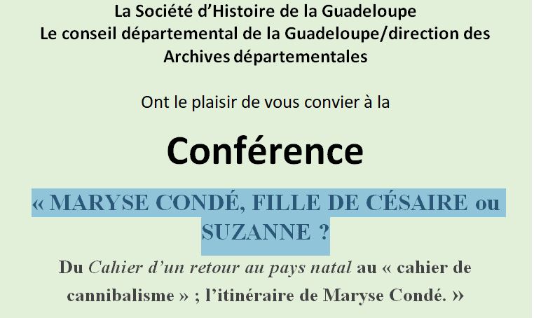 « MARYSE CONDÉ, FILLE DE CÉSAIRE ou SUZANNE ? – Guadeloupe Attitude